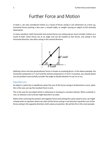 All Mechanics (Year 2 A Level Maths): class notes + questions and ...