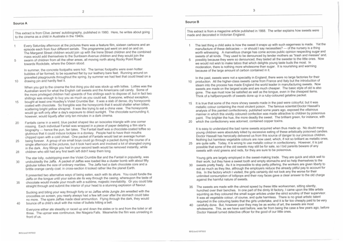 AQA GCSE English Lang Paper 2: Sweets & working conditions Grade 9 ...