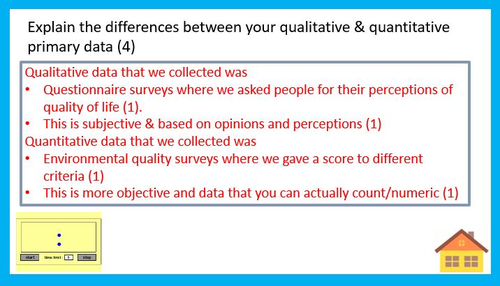 Edexcel B paper 2: URBAN regeneration fieldwork - exam question ...