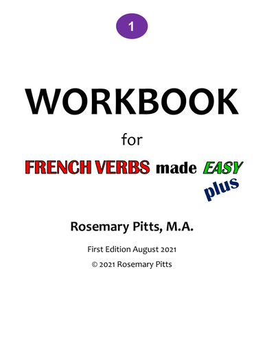 WORKBOOK for "French Verbs Made Easy PLUS" | Teaching Resources