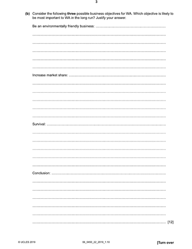IGCSE Business Studies Unit 1 Exam Practice Questions | Teaching Resources IGCSE Business Studies Unit 1 Exam Practice Questions | Teaching Resources