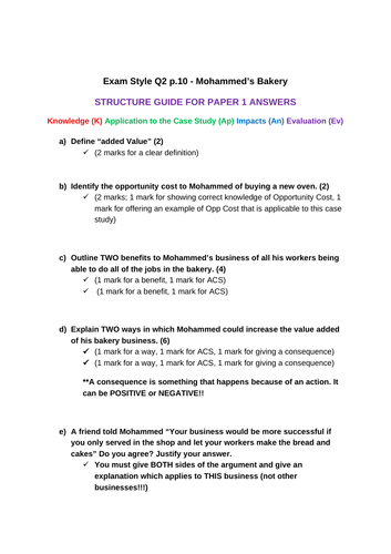IGCSE Business Studies Unit 1 Exam Practice Questions | Teaching Resources IGCSE Business Studies Unit 1 Exam Practice Questions | Teaching Resources