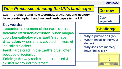UK paper 2 (Edexcel B Geography) - L2 Processes affecting the UK's ...