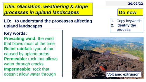 UK paper 2 (Edexcel B Geography) - L3 Upland landscapes in the UK ...