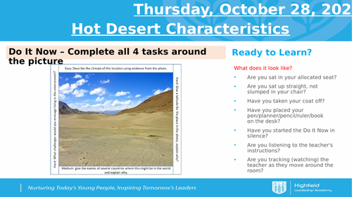 AQA Plant and Animal Adaptations in hot deserts | Teaching Resources