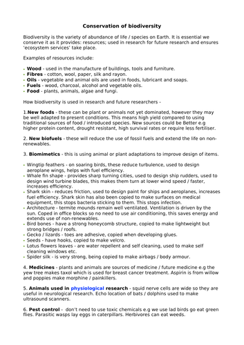 AQA Environmental Science Revision Notes Pack | Teaching Resources