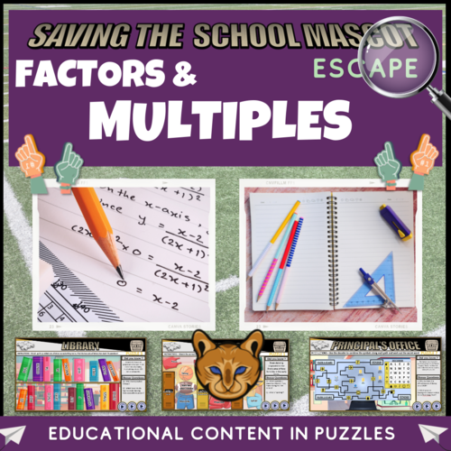Maths Escape Room - Factors and Multiples | Teaching Resources