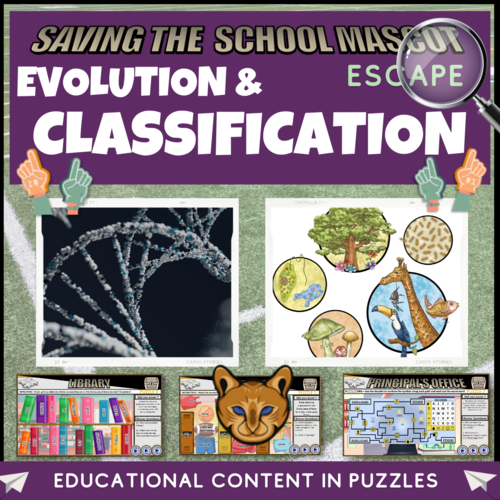 EVOLUTION & CLASSIFICATION Escape Room | Teaching Resources