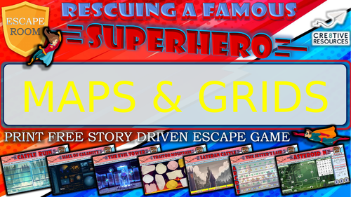 Maps and Grids Escape Room | Teaching Resources