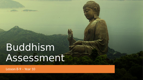 Buddhism Assessment and Lesson Starter (Buddhist Beliefs GCSE ...