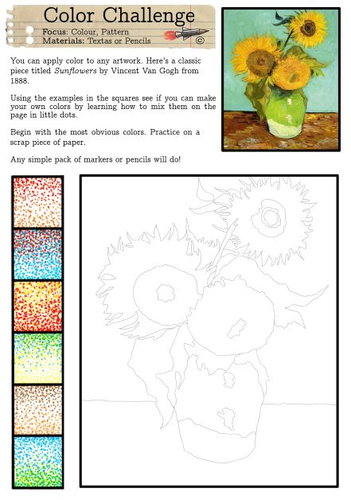 Pointillism - Van Gogh Colour Art, Sub Plan, Early Finishers | Teaching ...