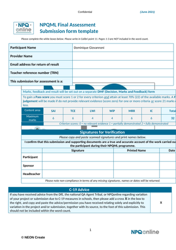 Secondary NPQML | Teaching Resources