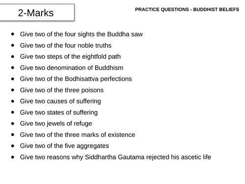 Buddhist Beliefs GCSE (AQA) - WHOLE UNIT! | Teaching Resources