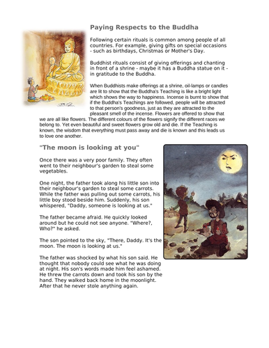 Exploring Buddhism - 24 page student booklet KS2/3 | Teaching Resources