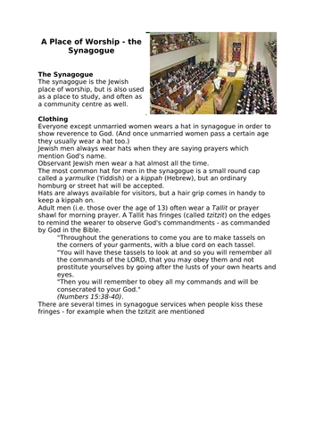 Exploring Judaism - 26 page booklet KS2/3 | Teaching Resources