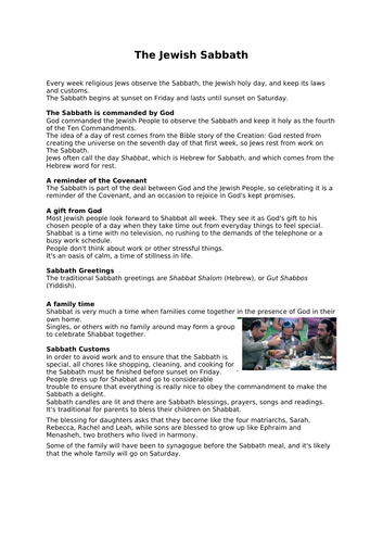 Exploring Judaism - 26 page booklet KS2/3 | Teaching Resources