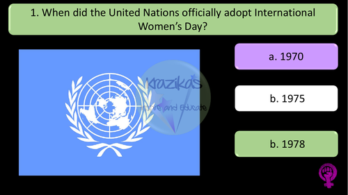 International Women's Day Quiz | Teaching Resources