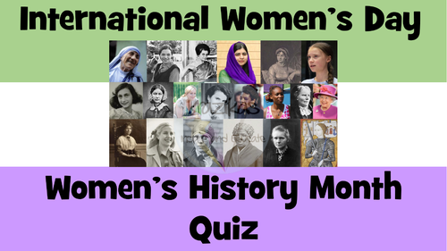 International Women's Day Quiz | Teaching Resources