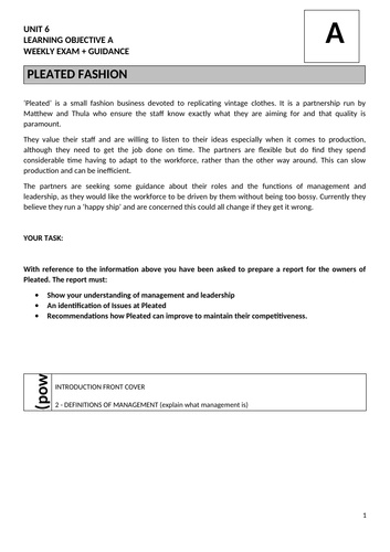 Btec Level 3 Business Unit 6 | Teaching Resources Btec Level 3 Business Unit 6 | Teaching Resources