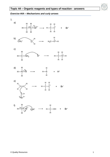 Organic reagents and types of reaction - OCR AS Chemistry | Teaching ...