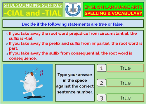SHUL SUFFIXES -CIAL AND -TIAL BOOM CARDS | Teaching Resources