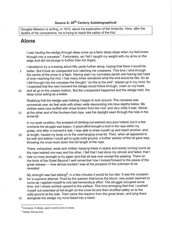 GCSE English Language crib sheet, homework, exemplars, tasks, modelling ...