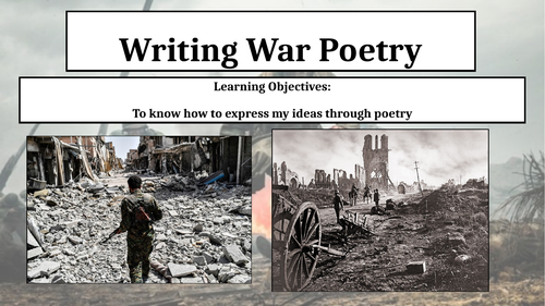 English Literature War Poetry SOW (Remains, A Dead Boche, Anthem for ...