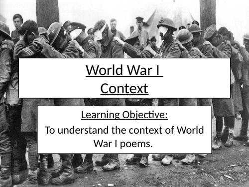 English Literature War Poetry SOW (Remains, A Dead Boche, Anthem for ...
