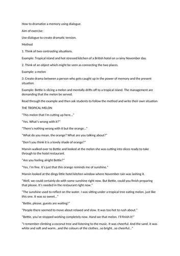 How to dramatize dialogue | Teaching Resources