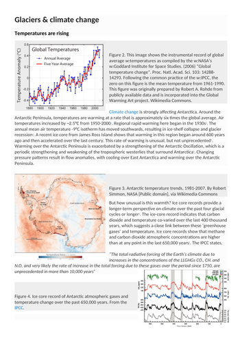 Glaciers topic for KS3. Includes full SOW, 10 lessons, assessment and ...