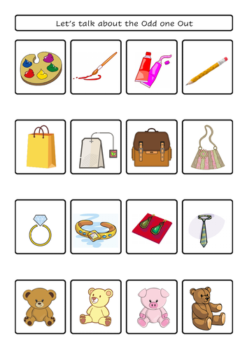 Let's Talk about the Odd one Out | Teaching Resources