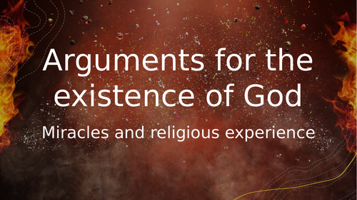 SEN AQA Religious Studies Existence of God Unit-6 Lessons | Teaching ...