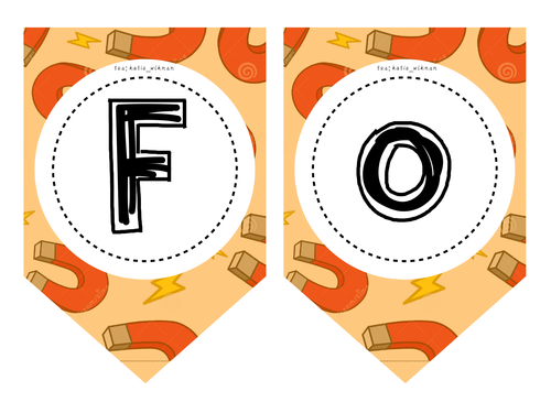 FORCES AND MAGNETS Printable display title bunting (katie_wlknsn ...