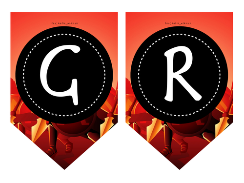 GREEKS Printable display title bunting (katie_wlknsn) | Teaching Resources