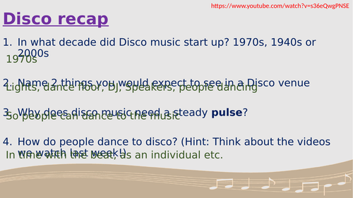 Disco Music | Teaching Resources