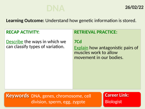Exploring Science 9A- Genetics and Evolution | Teaching Resources