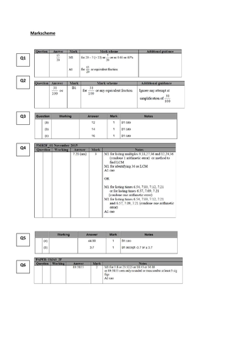 Foundation GCSE Maths 2022 Paper 3F 6 Sets Revision Papers | Teaching ...