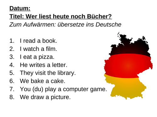 EDEXCEL Stimmt GCSE German (Higher) – Kapitel 2 – Wer liest heute noch ...
