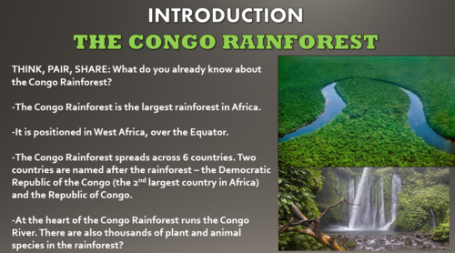 The Congo Rainforest - Physical Geography Lesson! | Teaching Resources