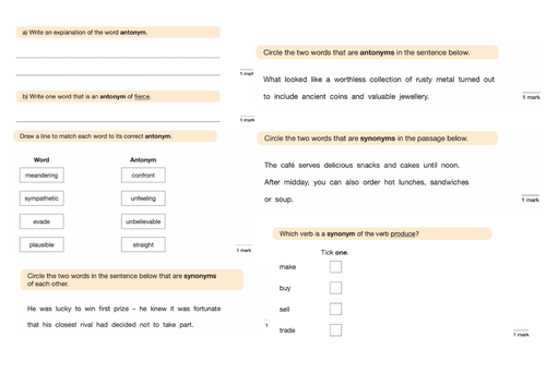 Year 6 SATs Grammar Revision Sessions - SATs grouped questions - 14 ...