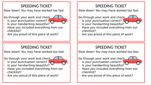Speeding ticket | Teaching Resources