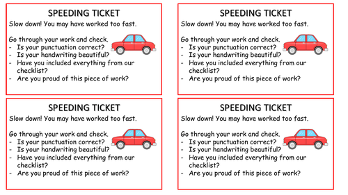 Speeding ticket | Teaching Resources