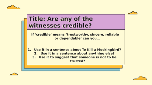 To Kill a Mockingbird (KS3) | Teaching Resources