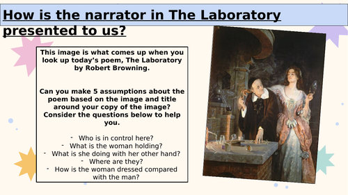 The Laboratory - Robert Browning | Teaching Resources