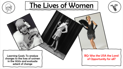 USA 1920s Women | Teaching Resources