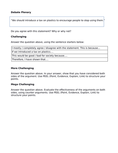 Plastic Pollution | Teaching Resources