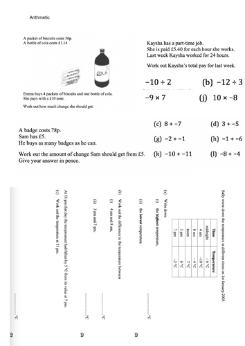 Advanced Information Worksheets (Pearson Edexcel GCSE Mathematics ...