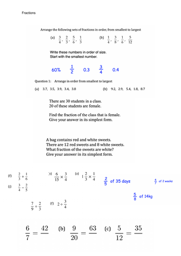 Advanced Information Worksheets (Pearson Edexcel GCSE Mathematics ...