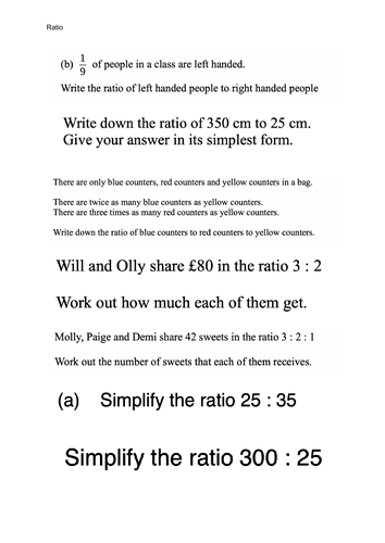 Advanced Information Worksheets (Pearson Edexcel GCSE Mathematics ...
