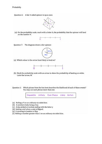 Advanced Information Worksheets (Pearson Edexcel GCSE Mathematics ...